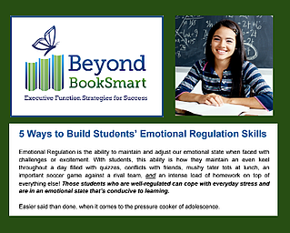 Executive Function Infographics & Resources | Beyond BookSmart